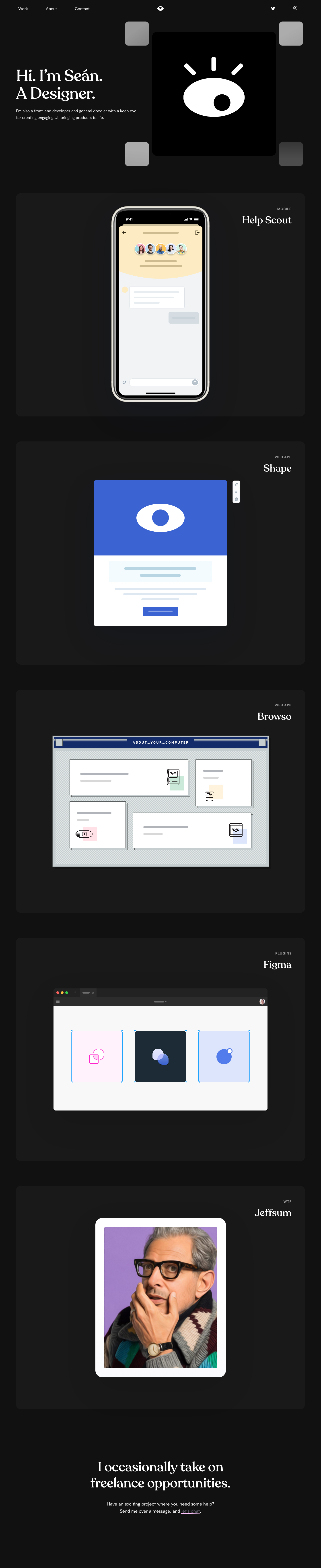 Check out landing page Sean Halpin
